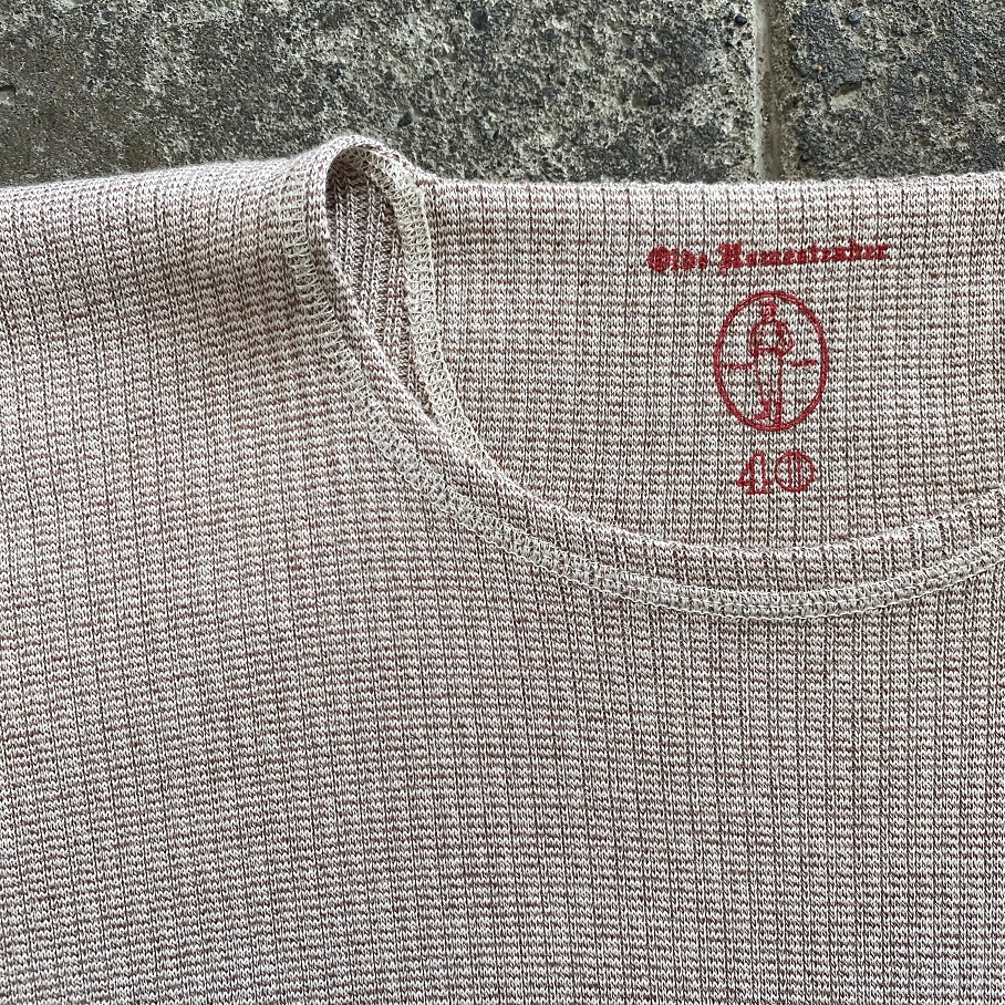 OLDE HOMESTEADER “CREW NECK S/S SWEDISH ARMY RIB” LIGHT MOTTLED PLUM ...