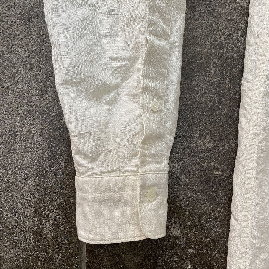 LENO BAND COLLAR SHIRT WHITE（UNISEX） | SIGNAL GARMENTS